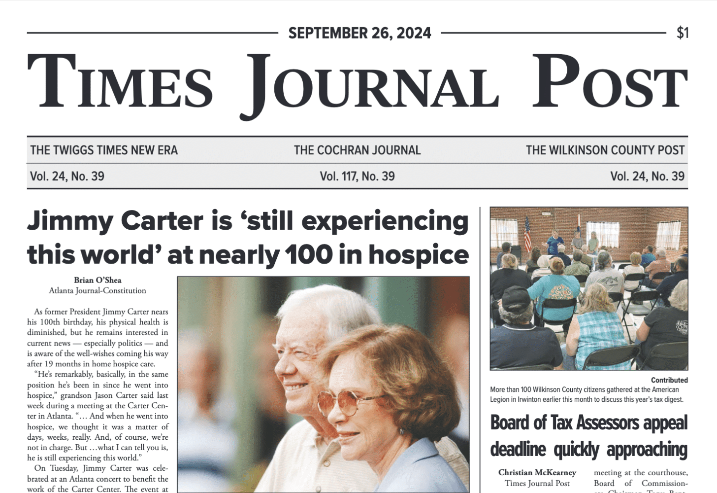Times Journal Post — Sept. 26, 2024 – Times Journal Post